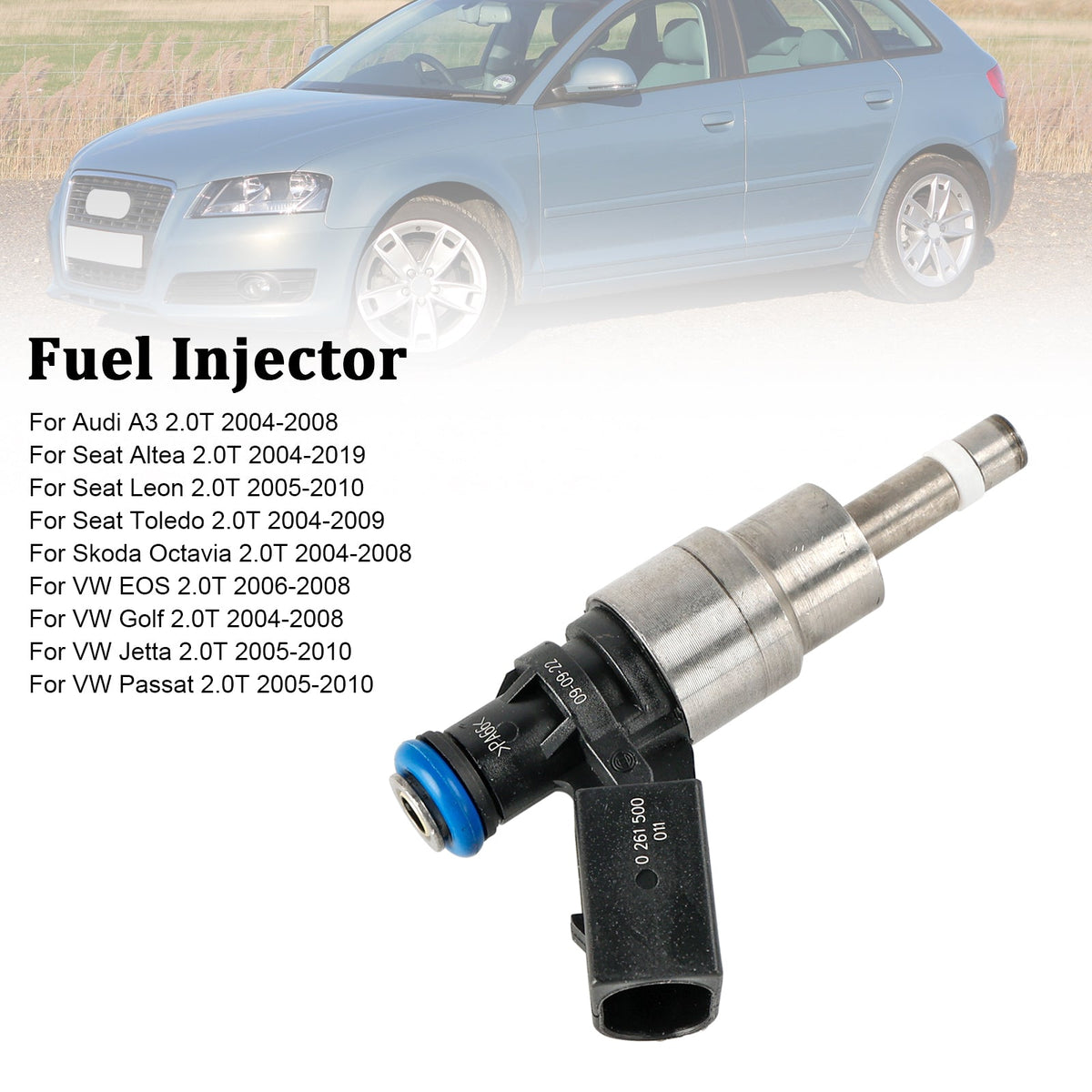 2005-2010 Seat Leon 2.0T Fuel Injector 0261500011 06F906038D Generic ...