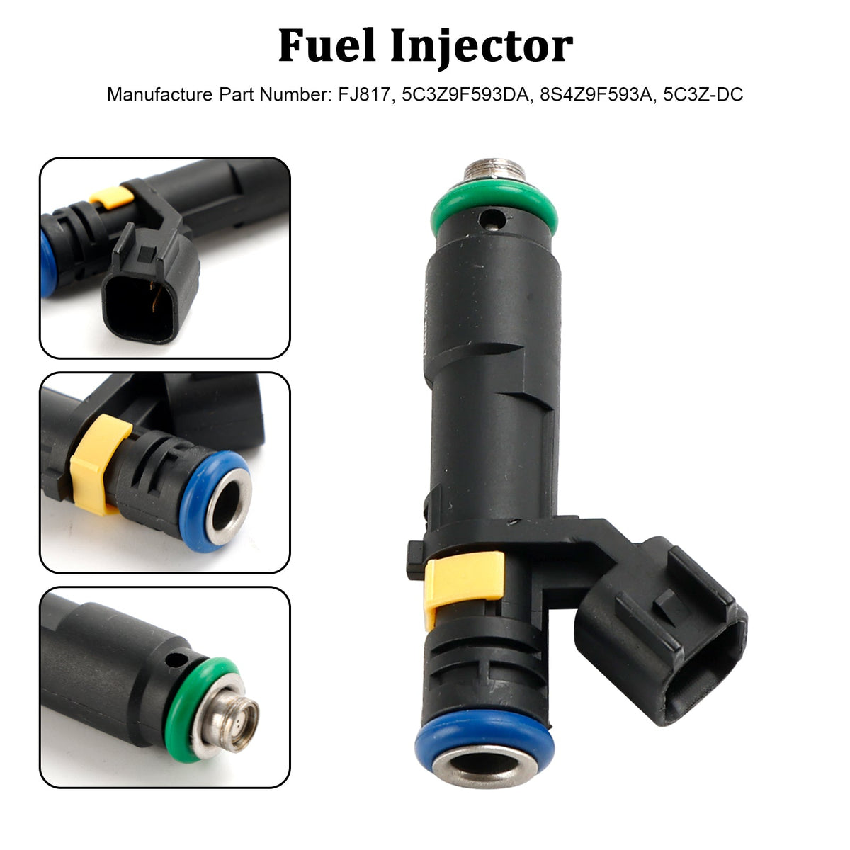 2005-2007 Ford F150 5.4L V8 Fuel Injector FJ817 5C3Z9F593DA 8S4Z9F593A ...