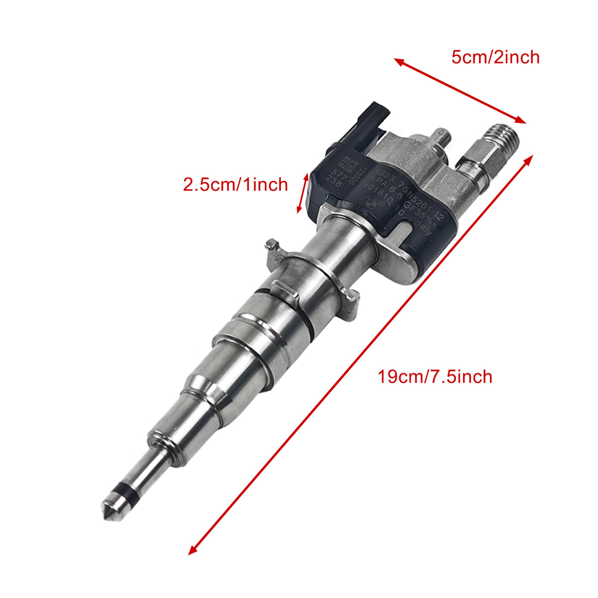 1PCS Fuel Injector 13537585261-12 Fit BMW N54 N63 335 535 550 750 X5 X ...