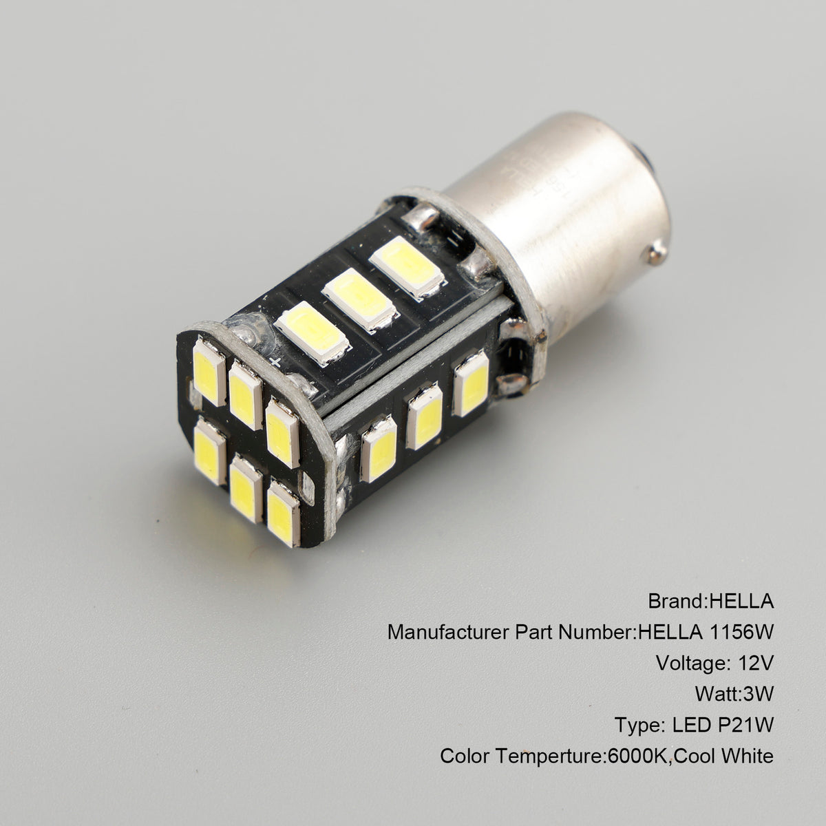 10x Hella LED Retrofit 1156W LED P21W 12V 3W BA15S 6000k Generic | UCarPart