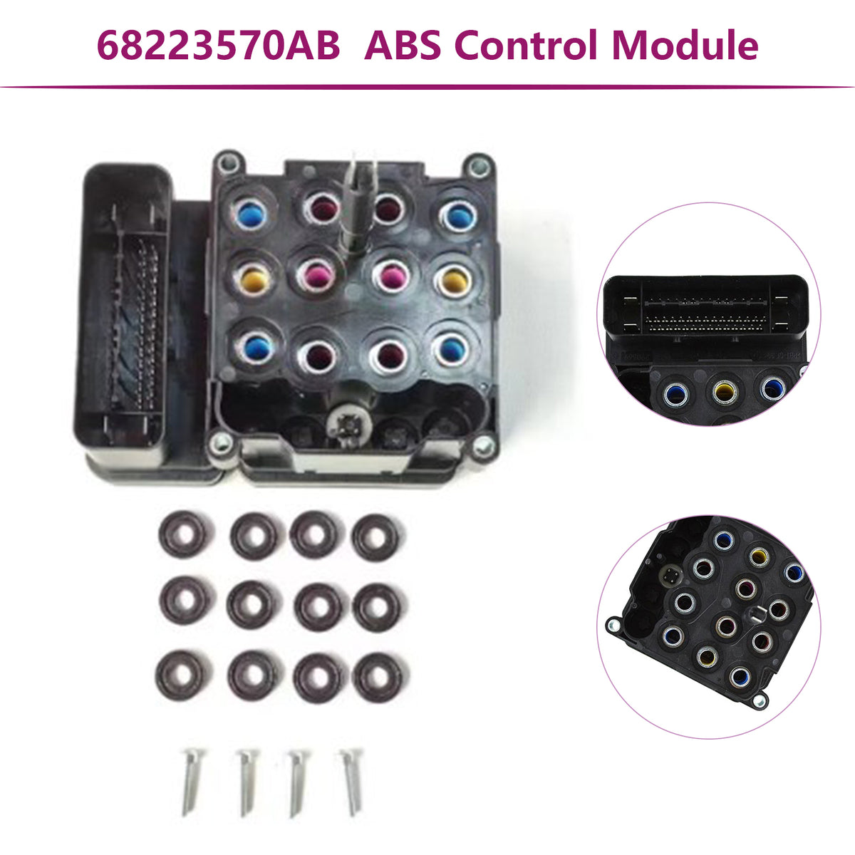 2014-2016 Jeep Compass New ABS Control Module 68223570AB 68223570AA Ge ...