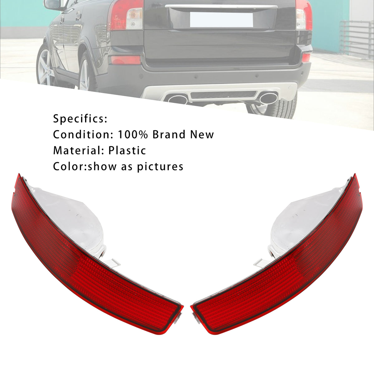 2007-2014 Volvo XC90 MK1 Left+Right Rear Tail Fog Light Reflector 3111 ...