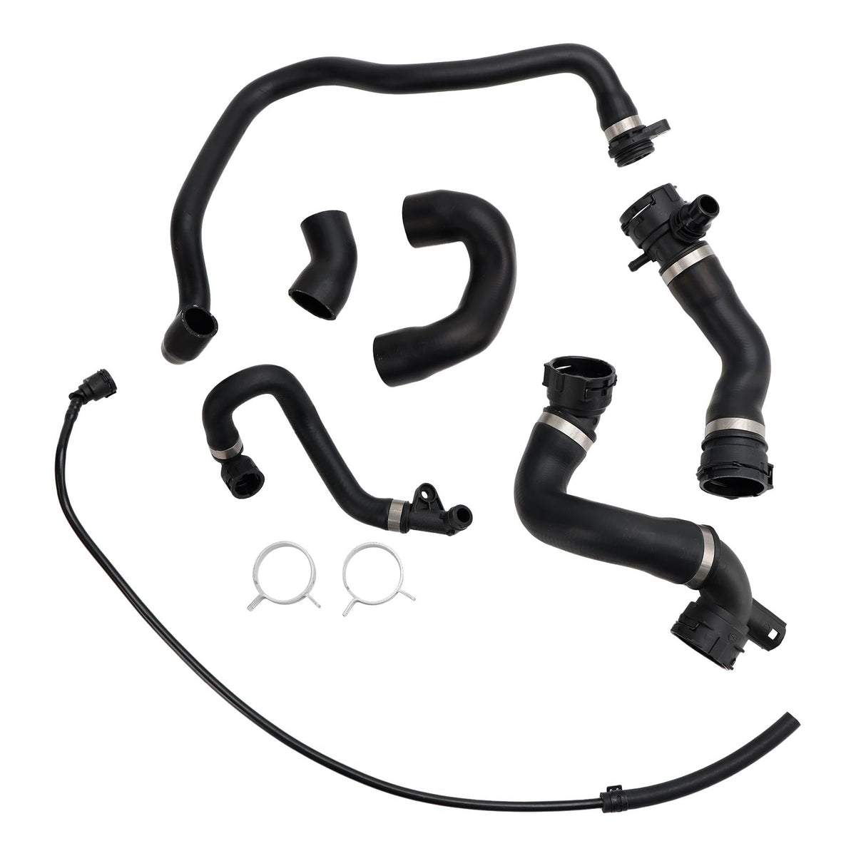 2007-2011 328i Radiator Coolant Water Hose Pipe Kit (7 Hoses) Generic ...