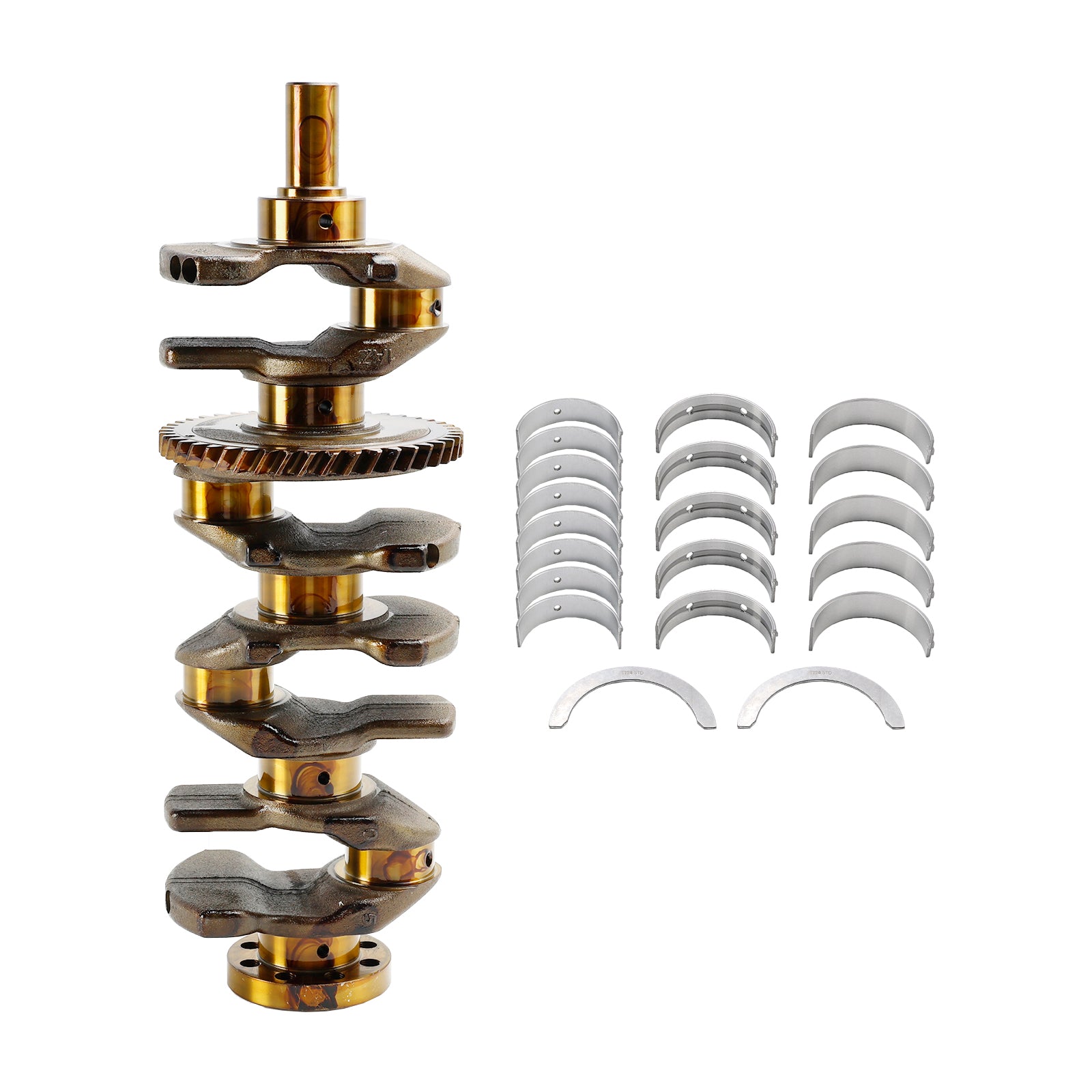 2001-2007 Toyota Highlander 2.4L Crankshaft + Main & Rod Bearings 1340 ...