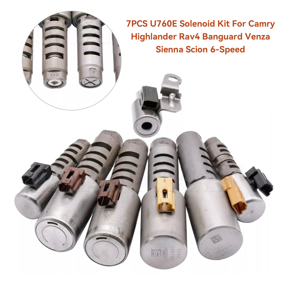 2011+ Toyota BANGUARD 2.7L 7PCS U760E Solenoid Kit U760E U760 Generic ...