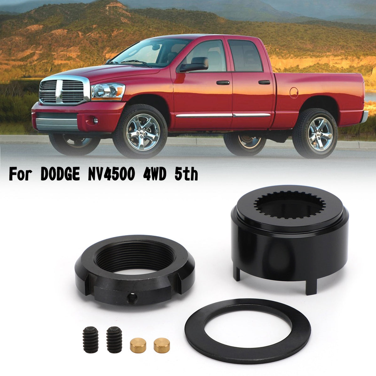 DODGE NV4500 4WD 5th Gear Lock Nut And Retainer Kit Upgraded 5013887AA ...
