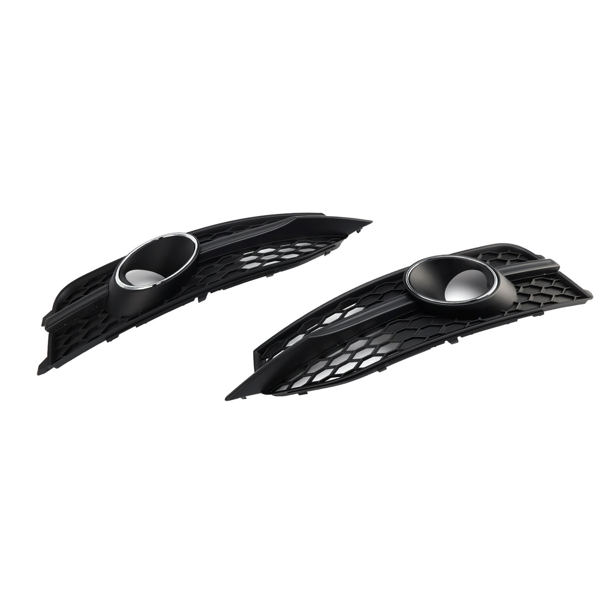 Audi A7 S-Line S7 2012-2015 Black Front Bumper Fog Light Grille Cover ...