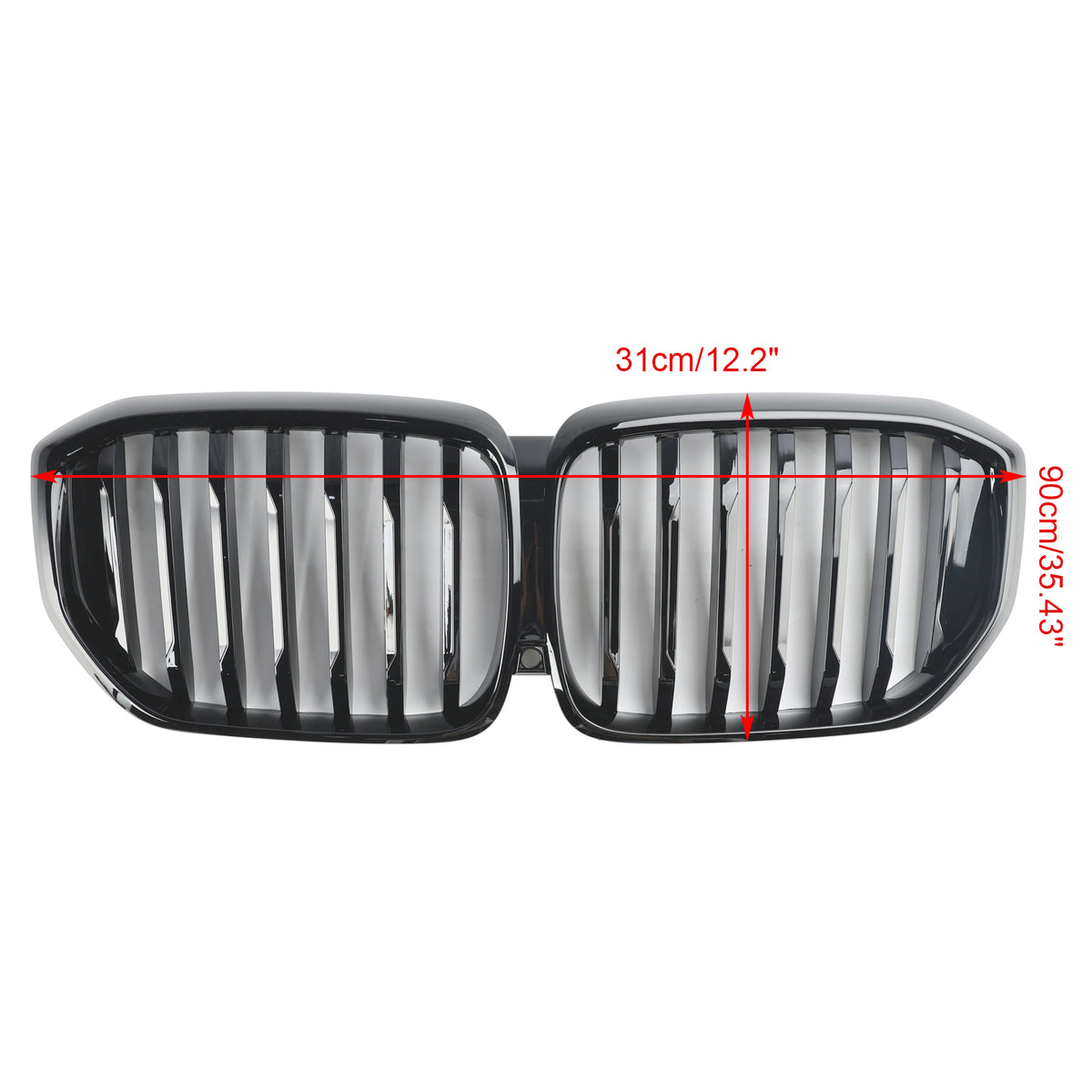 2024+ BMW G05 X5 LCI Gloss Black Front Bumper Grille Grill Generic ...