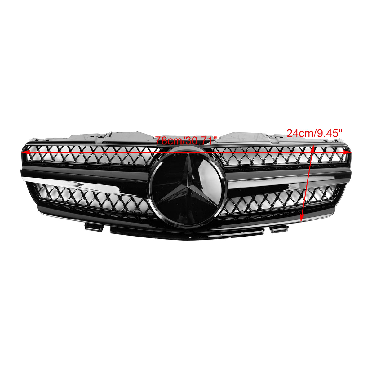 2003-2006 Mercedes R230 SL500 SL600 SL55 Front Upper Grille Grill Gene ...