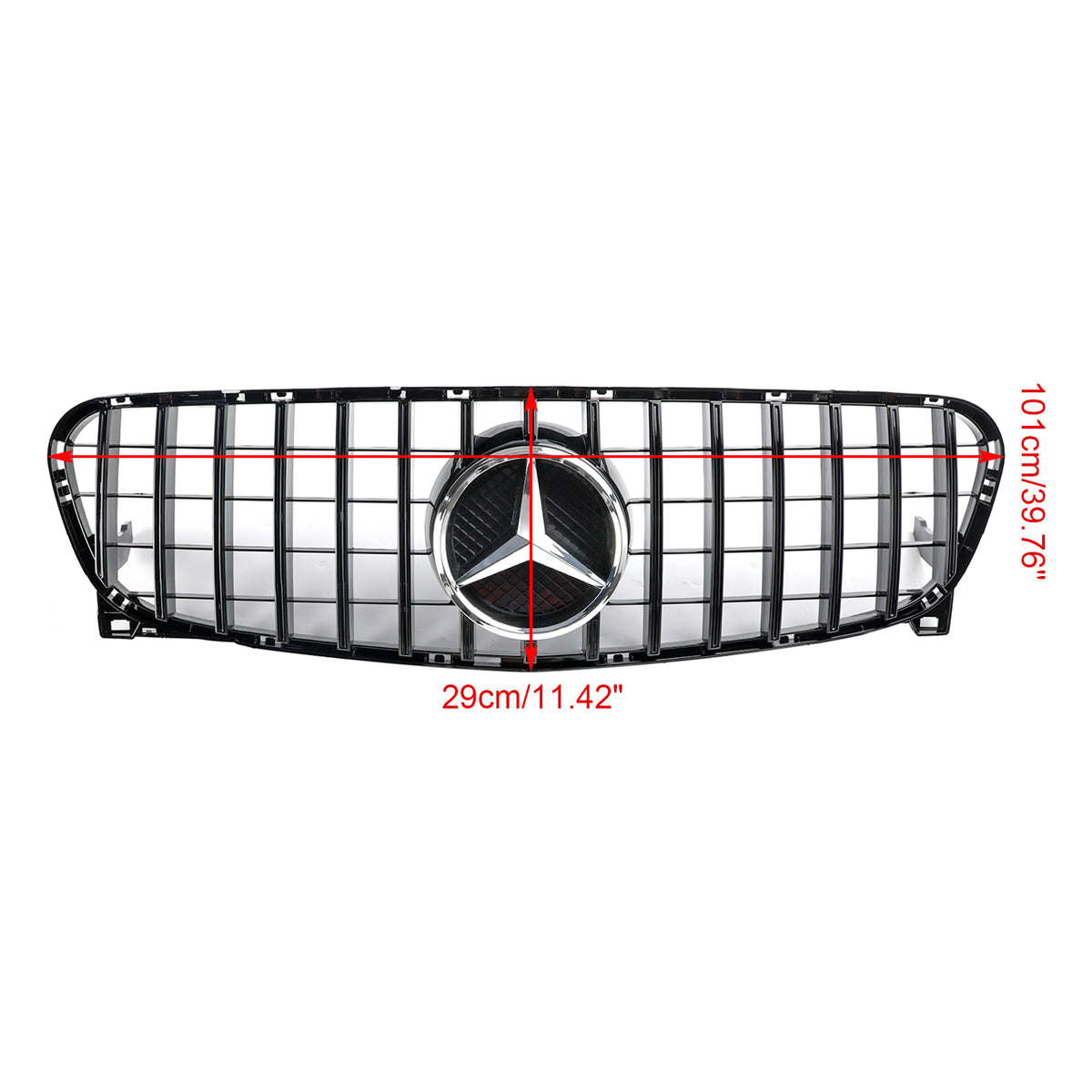 2013-2017 Mercedes Benz GLA-Class W156 GLA45 Front Radiator Grille Gri ...