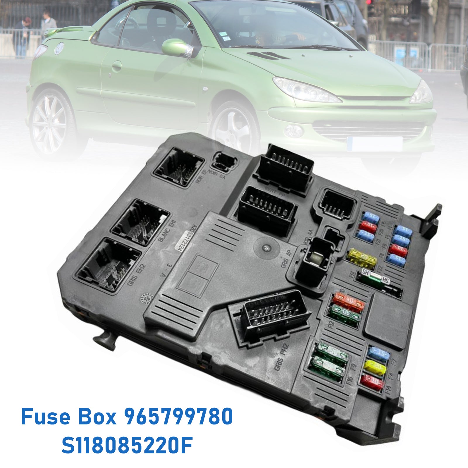 Peugeot 206 207 Citroen C2 Fuse Box BSM 9657999780 S118085220F Generic ...