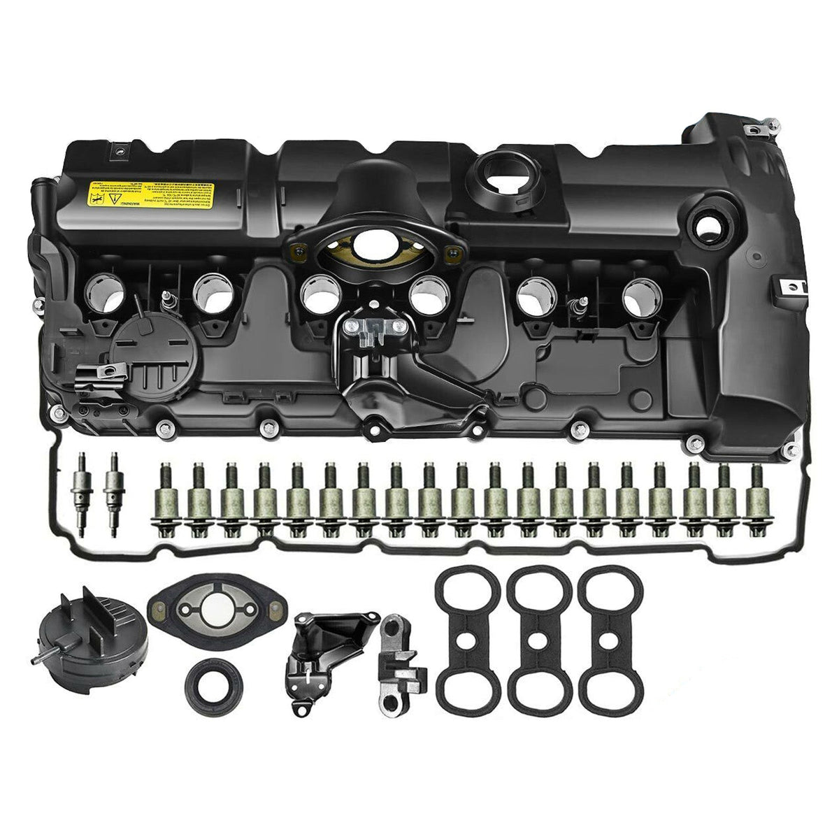 2008 BMW 528xi L6 3.0L Valve Cover w/ Gasket Bolts 11127552281 Generic ...