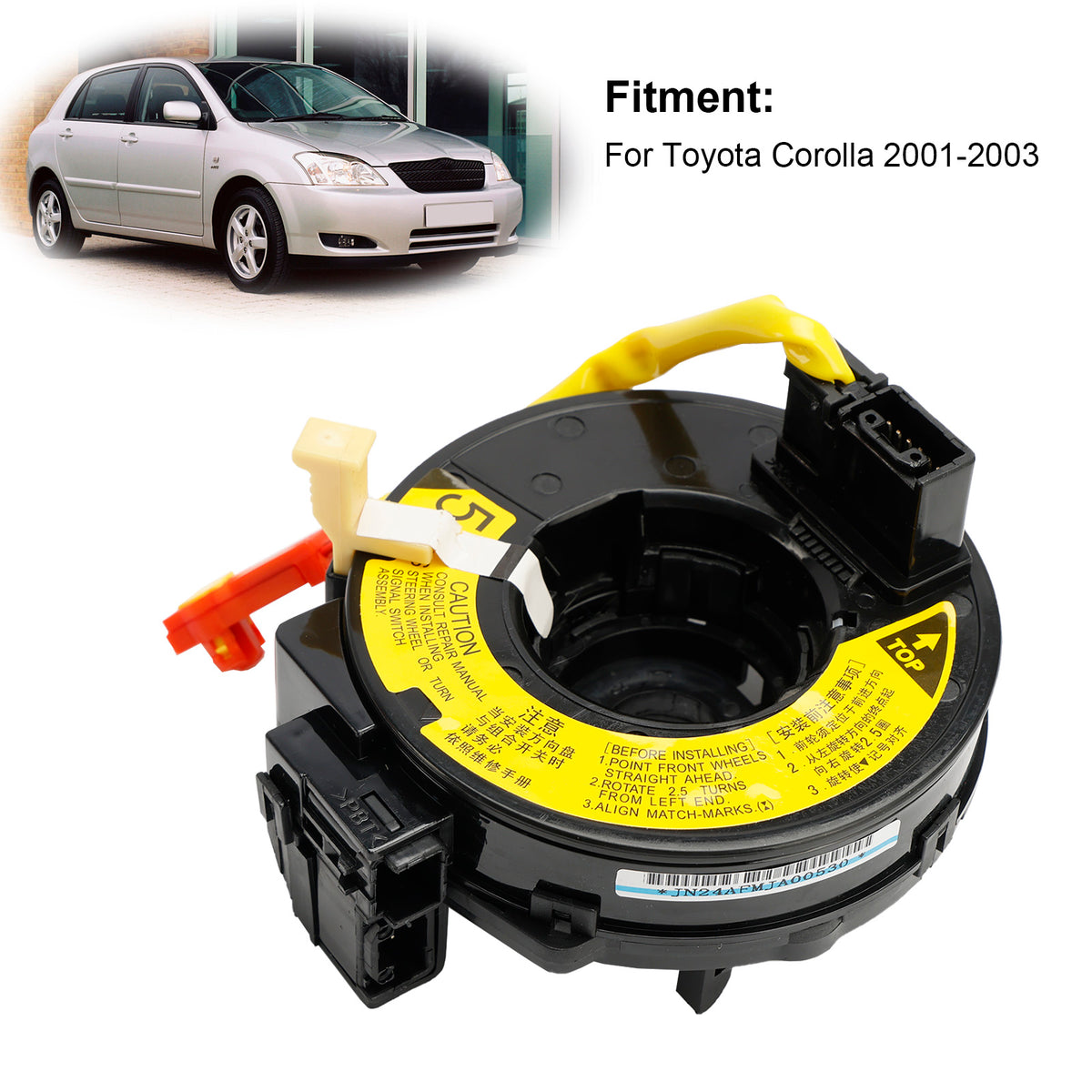 2001-2003 Toyota Corolla AirBag Spiral Cable Clock Spring 84306-02180 ...