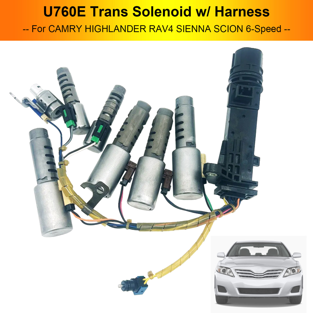 2011-2011+ Toyota RAV4 2.5L U760E Trans Solenoid w/ Harness U760E U760 ...
