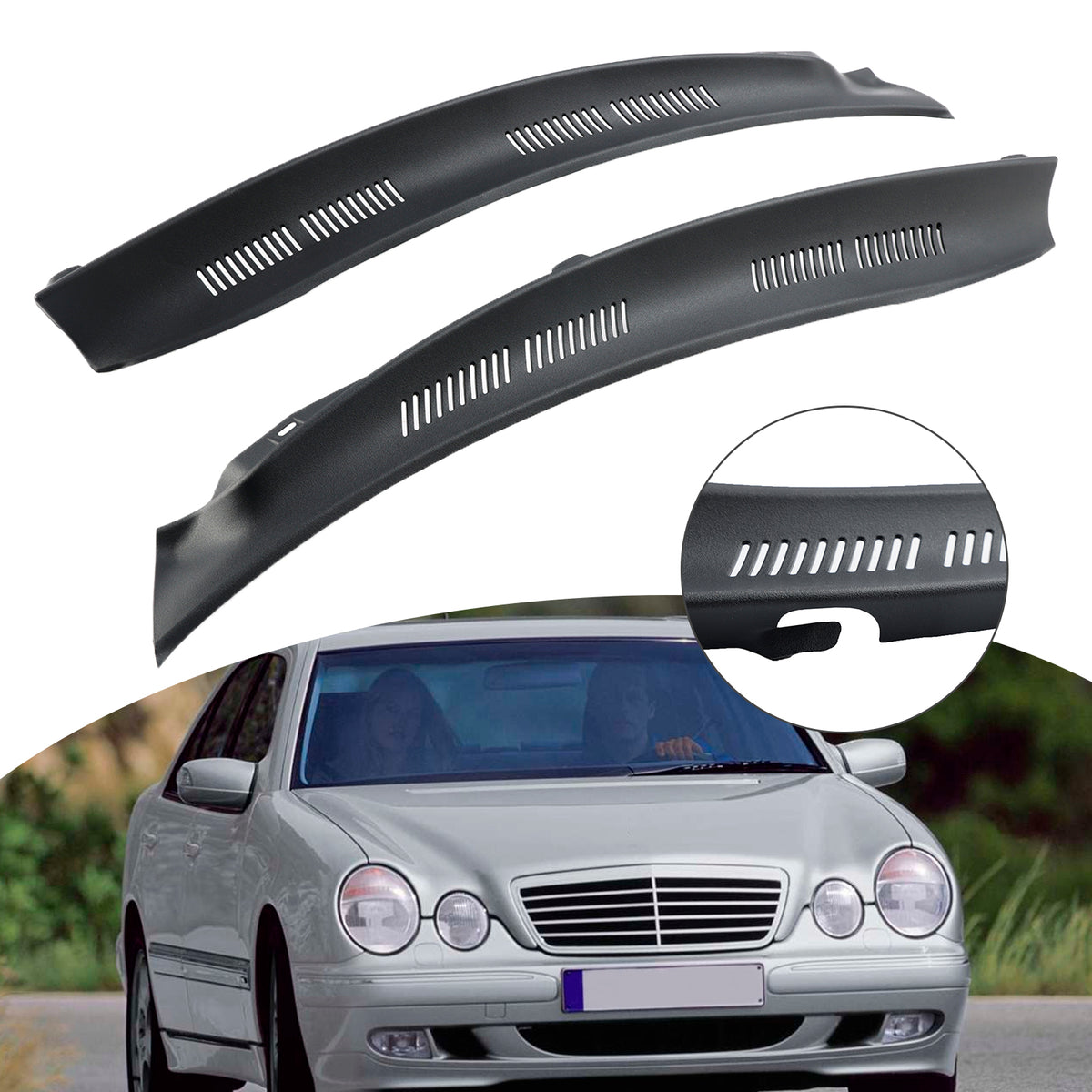 2003-2003 Mercedes Benz W210 E320 Wagon Windshield Wiper Window Cowl P ...
