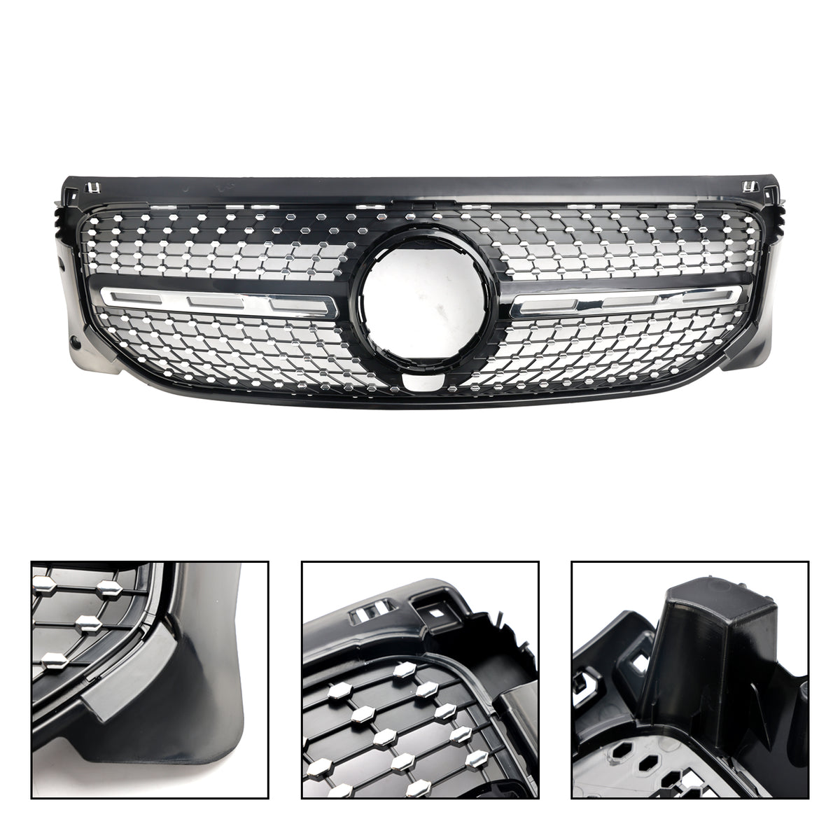2020-2023 Mercedes Benz GLB-Class X247 Diamond Front Bumper Grille Gri ...
