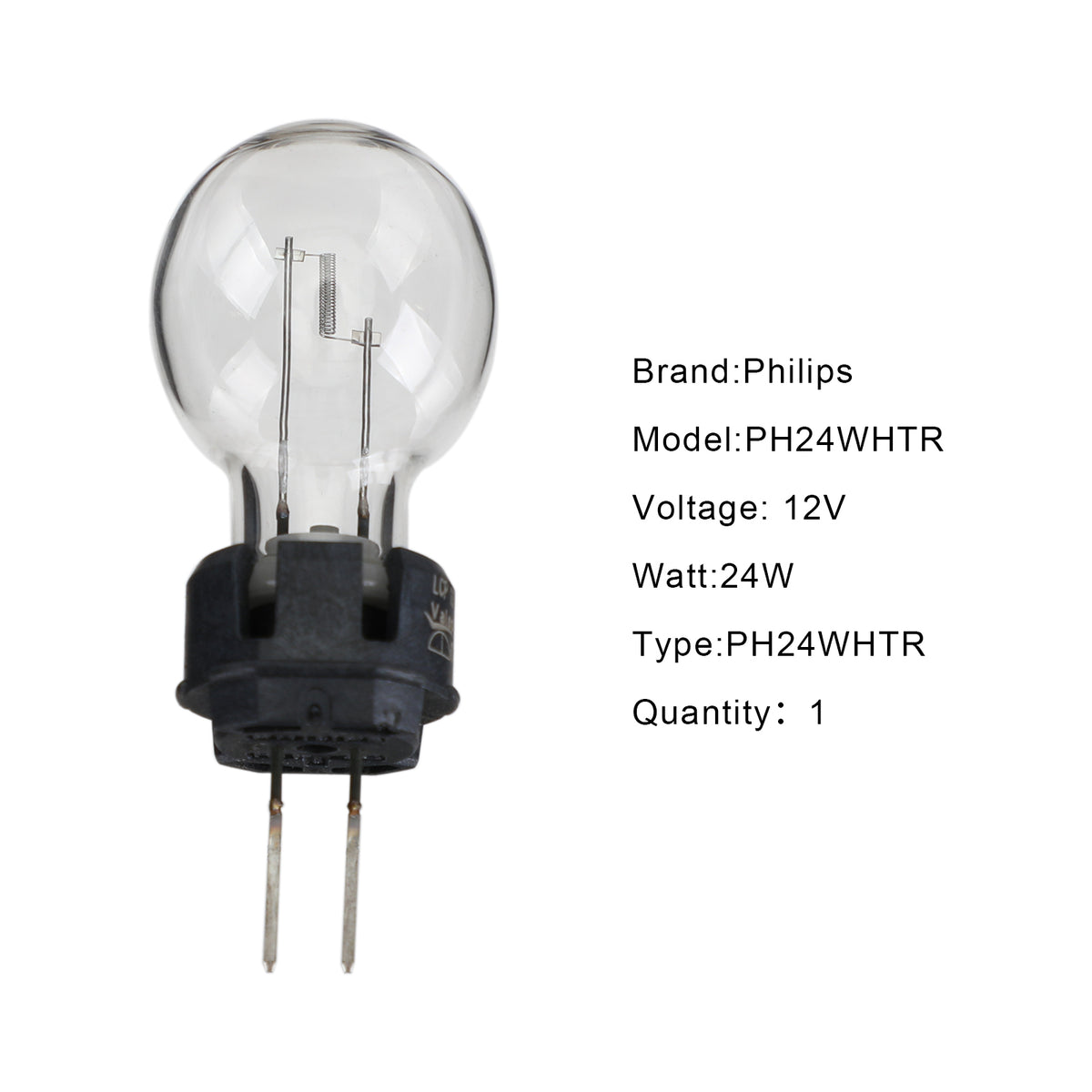 Philips Turn Signal Bulb Double Needle Without Base LCP 12V24W PH24WHT ...