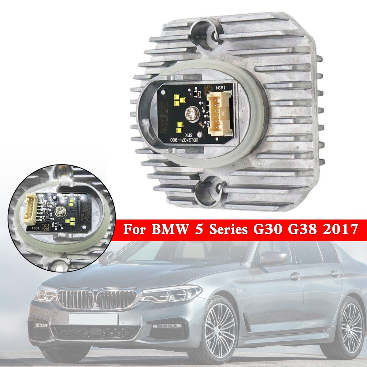 Left 63117214939 LED DRL Light Control Unit 7214939 BMW 5 Series G30 G ...