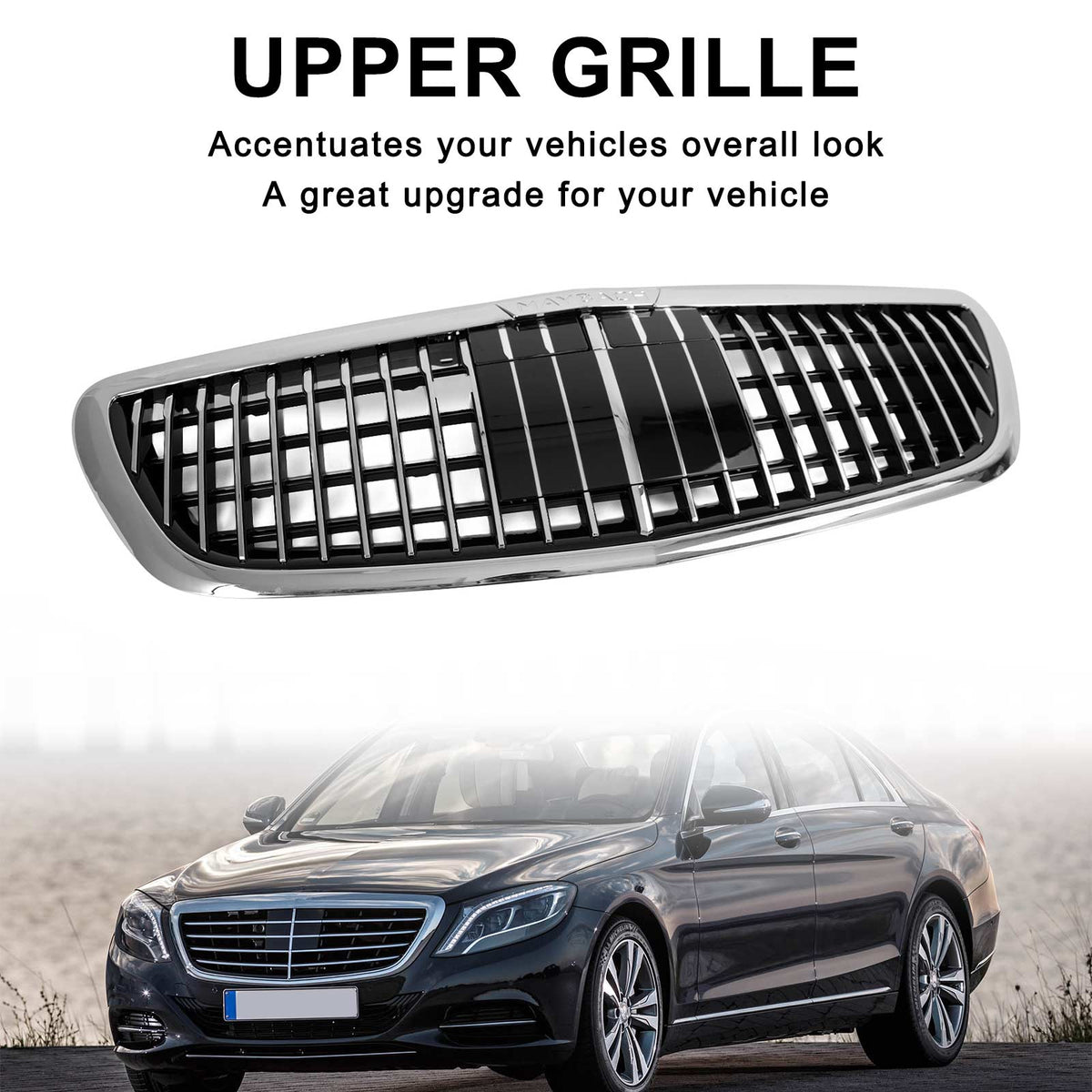2014-2020 Benz W222 S-Class Maybach S680 Style Grille with ACC Generic ...