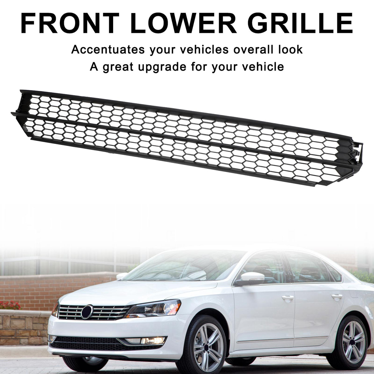 2012-2015 VW Passat Honeycomb Front Bumper Lower Grill 5618536779B9 VW ...